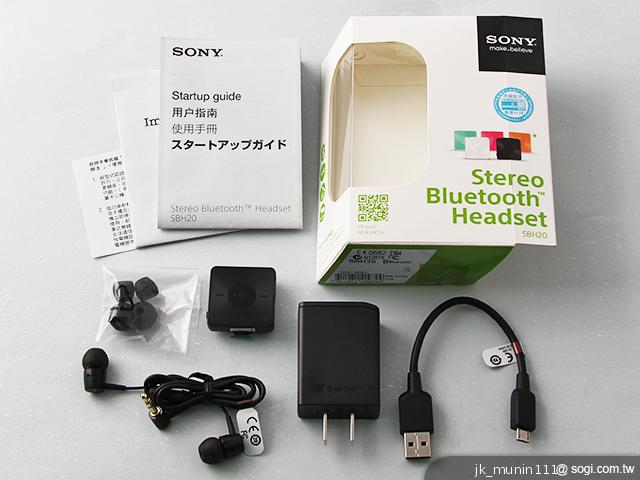 Sony SBH20藍牙立體聲耳機 One-touch配對超輕鬆- SOGI 手機王